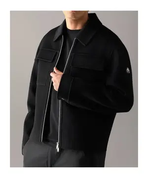 Moose Knuckles Logo-patch Buttoned Jacket