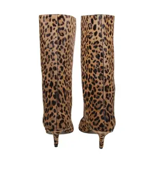 Amina Muaddi Pointed Kitten Heel Ankle Boots