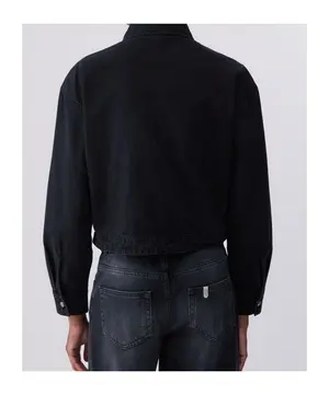 Liu Jo Shirt Bodysuit In Denim With Embroidery