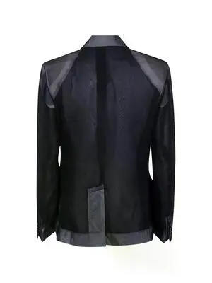 Comme Des Garçons Sheer-panelled Blazer