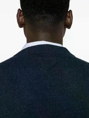 Prada Triangle-logo Knit Sweater