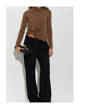 Cult Gaia Long-sleeved Top - Brown