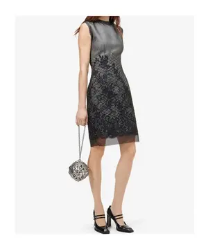 Alexander McQueen Floral Lace Shift Dress
