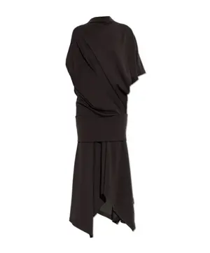 LEMAIRE Twisted Asymmetrical Midi Dress - No