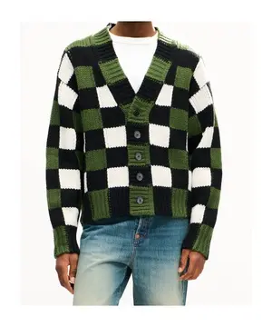 Kenzo Checks' Cardigan In Wool