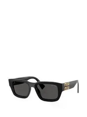 Miu Miu Logo-plaque Rectangle-frame Sunglasses