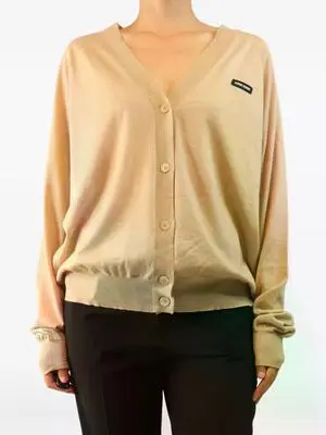 Miu Miu Logo Cardigan