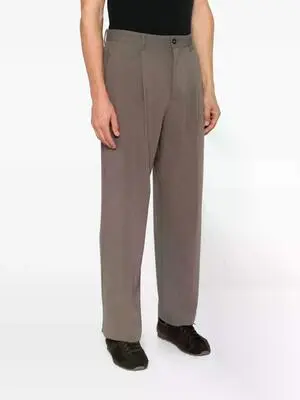 Imperial Pleated Straight-leg Trousers