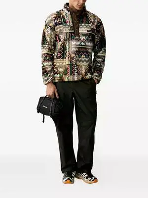 Columbia Helvetia Ii Geometric-print Fleece Sweater - Black