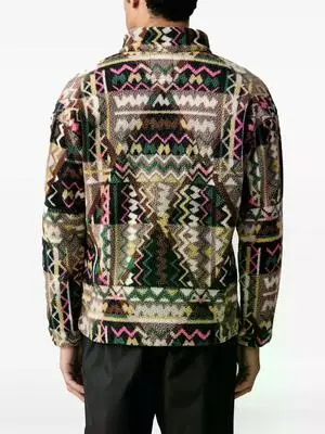 Columbia Helvetia Ii Geometric-print Fleece Sweater - Black