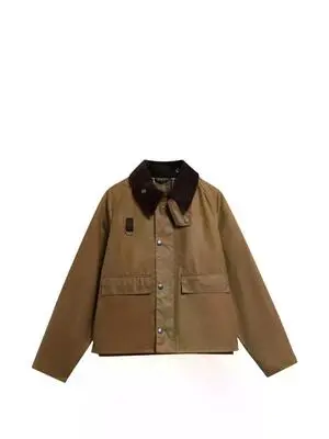 Barbour Corduroy-collar Waxed Jacket