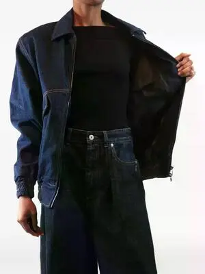 Magda Butrym Oversized Denim Bomber Jacket - Blue