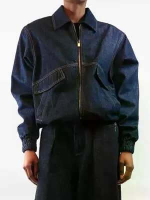 Magda Butrym Oversized Denim Bomber Jacket