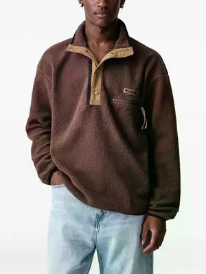 Columbia Helvetia Ii Fleece Press-stud Sweater - Brown