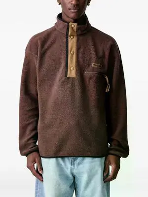 Columbia Helvetia Ii Fleece Press-stud Sweater - Brown