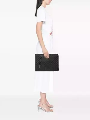 LOUIS VUITTON 2012 Damier Graphite Poche Documents Portfolio Clutch Bag