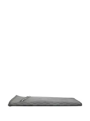 LOUIS VUITTON 2012 Damier Graphite Poche Documents Portfolio Clutch Bag