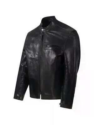 GOLDEN GOOSE Leather Biker Jacket