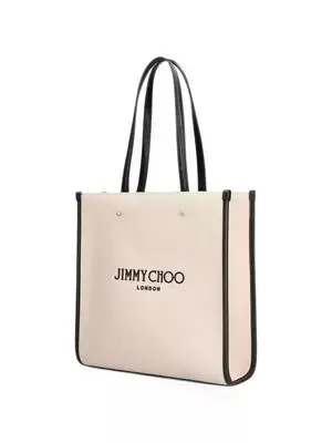 JIMMY CHOO Logo-print Canvas Tote Bag