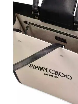 JIMMY CHOO Logo-print Canvas Tote Bag