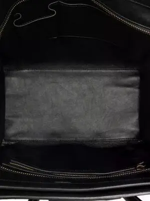 Celine 2012 Mini Tricolor Nubuck And Calfskin Luggage Tote Bag