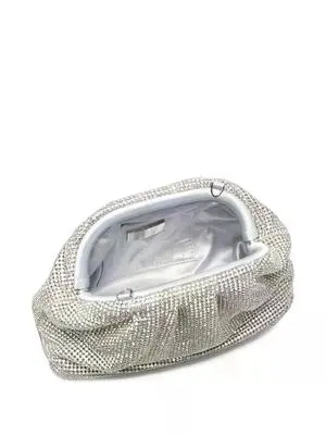 TWENTY FOURHAITCH Crystal-embellished Ruched Crossbody Bag