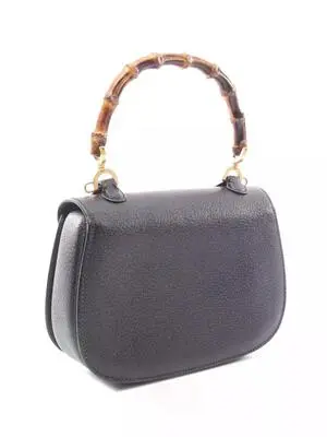 Gucci 1990-2010 Small Calfskin Bamboo Night Satchel
