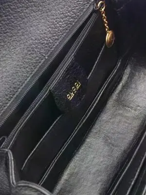 Gucci 1990-2010 Small Calfskin Bamboo Night Satchel