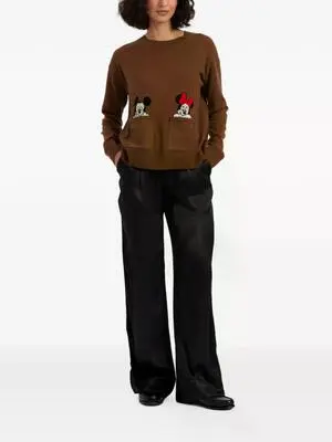 Chinti & Parker Mickey & Minnie Peek Pocket Sweater