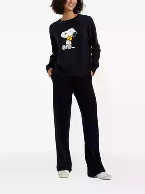 Chinti & Parker Snoopy Woodstock Intarsia-knit Sweater
