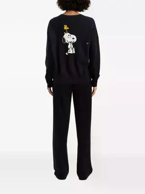 Chinti & Parker Snoopy Woodstock Intarsia-knit Sweater