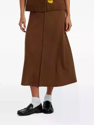 Chinti & Parker A-line Knitted Midi Skirt