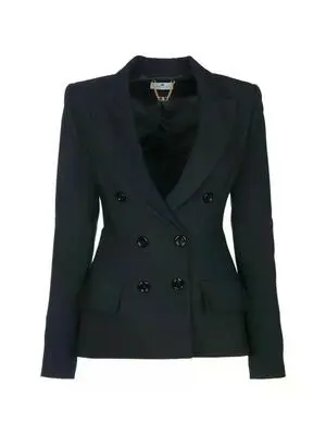 Elisabetta Franchi Double-breasted Peak-lapel Blazer