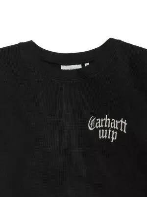 Carhartt Work In Progress Logo-embroidered Waffle-knit T-shirt