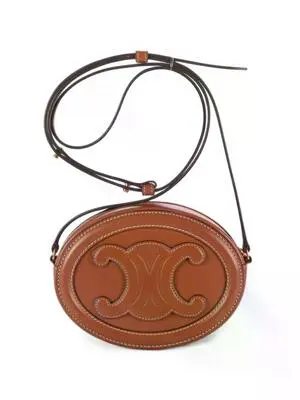 Celine Cuir Triomphe Oval Crossbody Bag