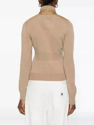 Moncler Quilted-panel High-neck Jacket