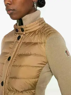 Moncler Quilted-panel High-neck Jacket