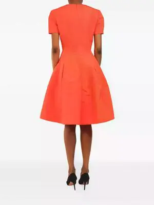 Oscar De La Renta Pleated A-line Mini Dress