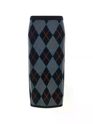 TWINSET Jacquard-diamond Skirt