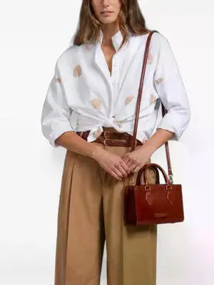 THE BRIDGE Leather Tote Bag - Brown