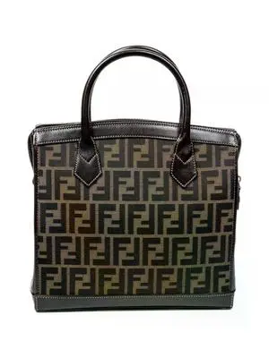 Fendi Zucca Canvas Shoulder Bag