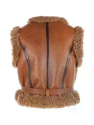 Chloé Shearling-trim Belted Jacket
