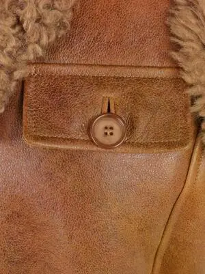 Chloé Shearling-trim Belted Jacket