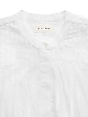 SKALL STUDIO Pintuck-detail Dot Shirt - White