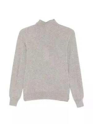 Colombo High-neck Sweater - Grey