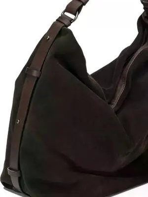 REPTILE'S HOUSE Suede-finish Leather Shoulder Bag