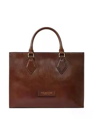 THE BRIDGE Leather Tote Bag - Brown