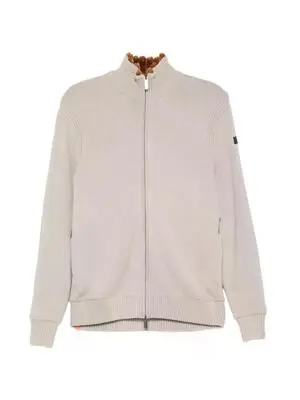 RRD Ribbed-knit Zip-up Cardigan - Neutrals
