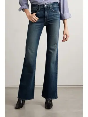 NILI LOTAN High-rise Straight-leg Jeans