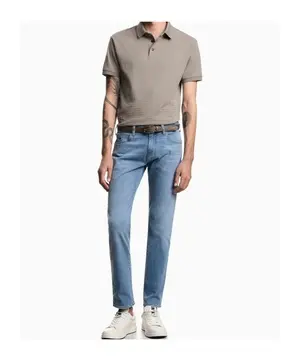 Emporio Armani Monogram Textured Polo Shirt